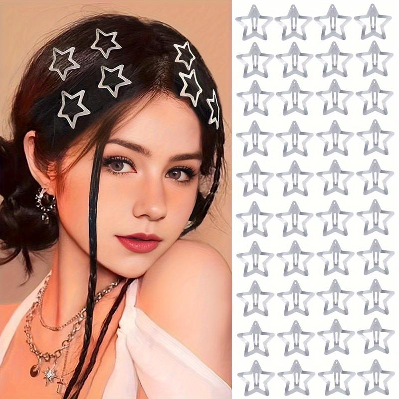 Star Hair Clips Snap Hair Barrettes Non Slip Star Hair Accessories ...