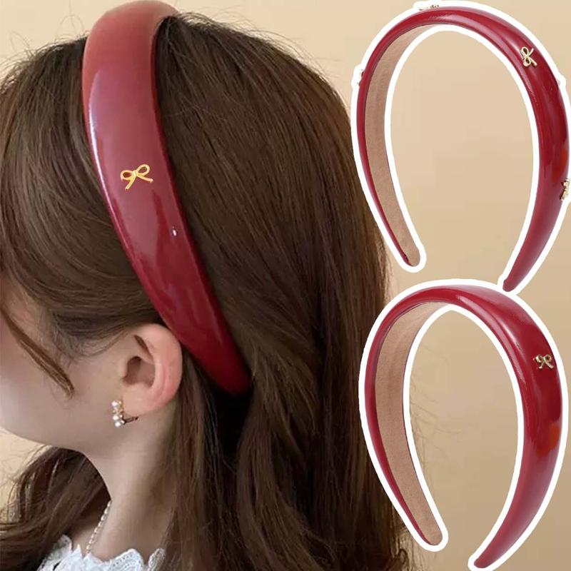 1PC Red Elegant Hair Band Hair Hoop Stylish Hair Accessory for Girls ...