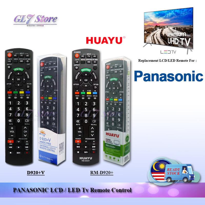 PANASONIC LCD LED TV REMOTE CONTROL UNIVERSAL D920+V / RM-D920 ...