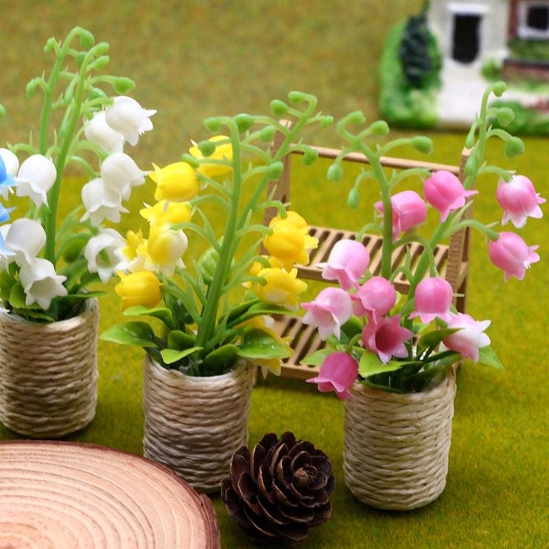 Lily Of The Valley Tanaman Pasu Miniatur Rumah Boneka, Pasu Bunga ...