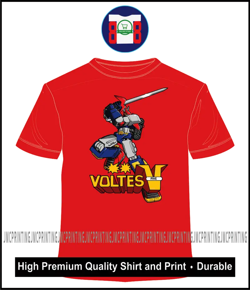 Voltes V Robot Logo Premium Quality T-Shirt Kids and Adults - TikTok ...
