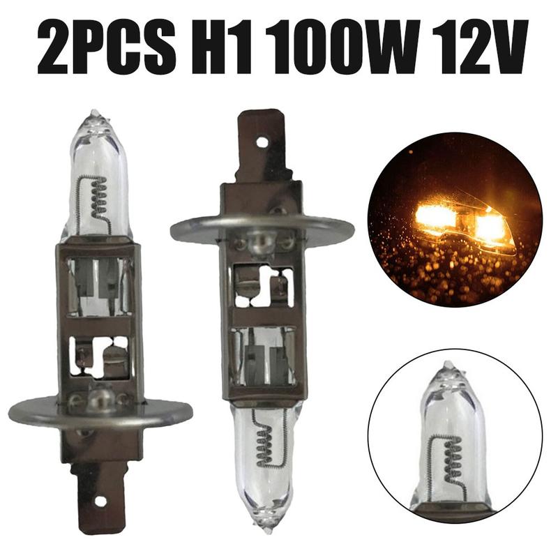 Mentol Lampu Depan Halogen, 2PCS, H1 100W, 12V, untuk Lampu Depan ...