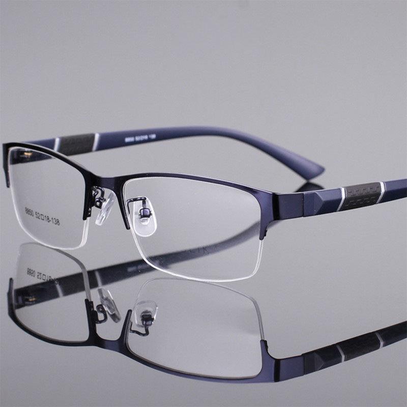 Half Frame Blue Light Blocking Glasses Flat Glasses Fashion Comfortable ...