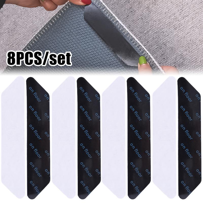 16/8Pcs Carpet Non-slip Sticker Reusable Washable Anti-slip Mat ...