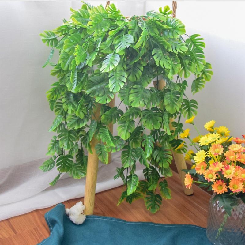 1PC Fake Glans Dorsal Lobe Artificial Plants Wall Hanging Leafs ...
