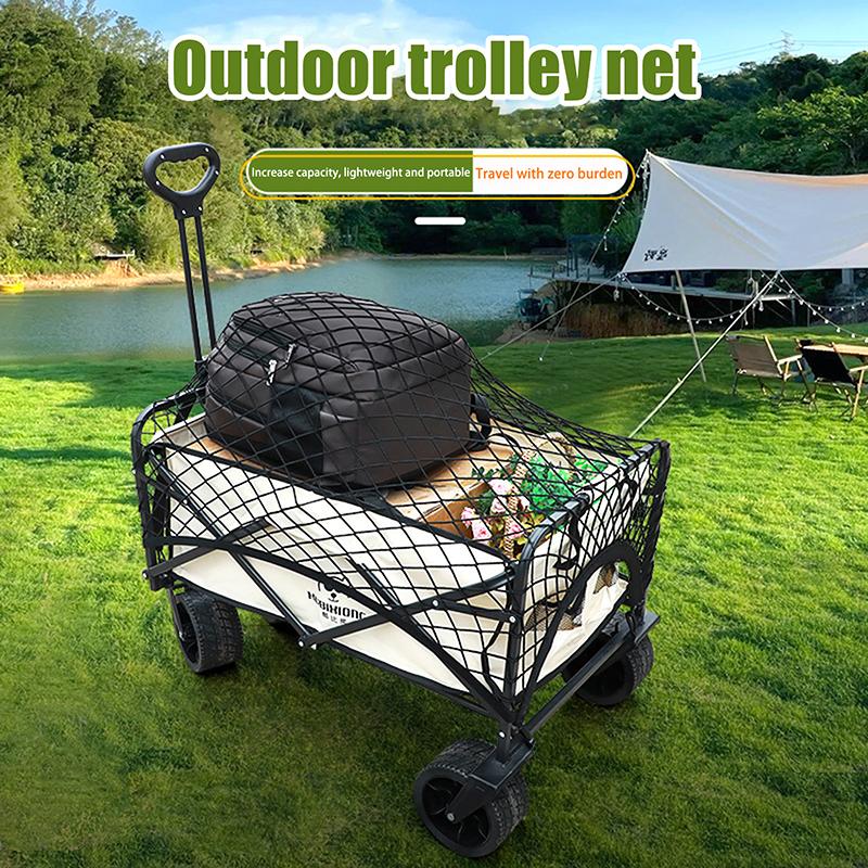 Camping Trolley Net With Hook Wagon Cargo Net Heavy Duty Nylon - TikTok ...