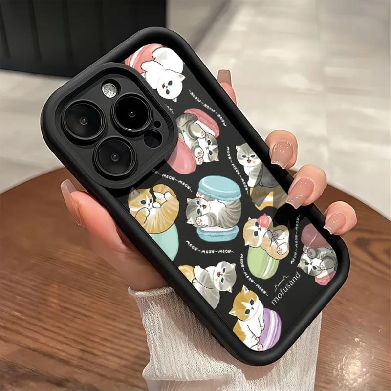 Creative Cute Cartoon Macaroon Cat Phone Case For OPPO F25 F27 - TikTok ...