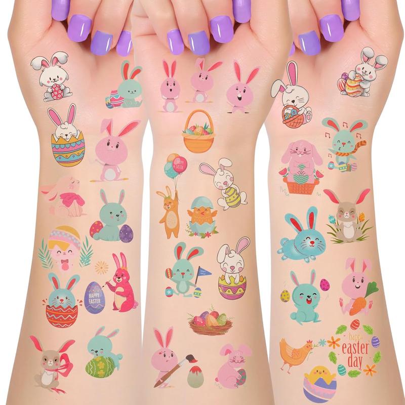 Temporary Easter Tattoos for Kids - Egg Stickers Boys and Girls ...