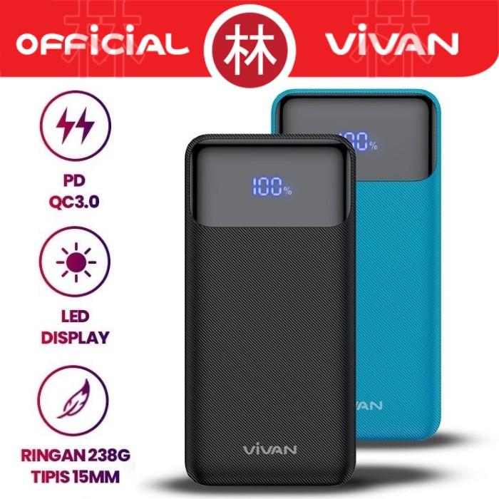 Jual Vivan VPB-X10 10000mAh 20W Two-Way Quick Charge LED Powerbank ...