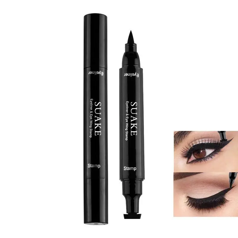 Double Headed Quick-drying Liquid Eyeliner Pen, 1 Piece Waterproof ...