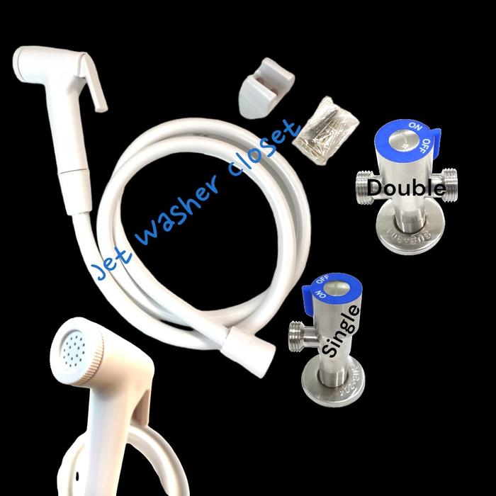 Jual Jet Shower Toilet ABS + Stop Kran Model Duduk Dan Jongkok ...