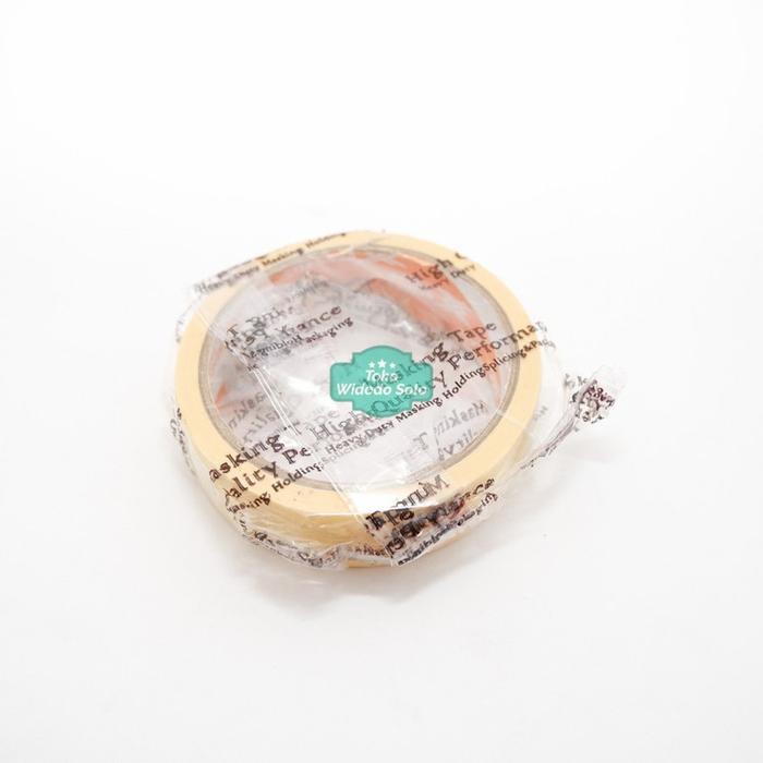 Jual 1 BUAH Isolasi Kertas Bengyu 24mm Coklat Masking Tape Heavy Duty ...