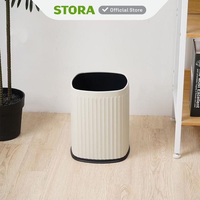 Jual Stora 10 ltr Doric Tempat Sampah Open Top Square - Putih Trash Can ...