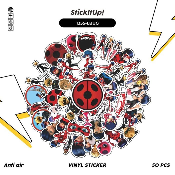 Promo 50 Pcs Stiker Miraculous Ladybug v2 Lucu Anti Air Untuk Dekorasi ...