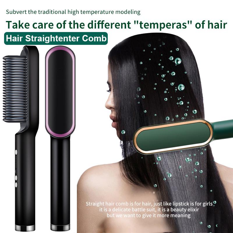 3 in 1 Straight hair comb Hair Straightenter Comb Electric Hair ...