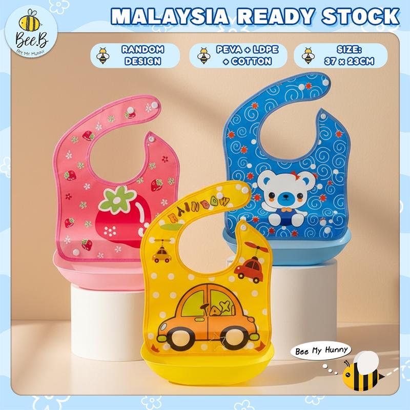 Cute Baby Cartoon Eating Bib Baby Waterproof Bib Detachable Bib ...