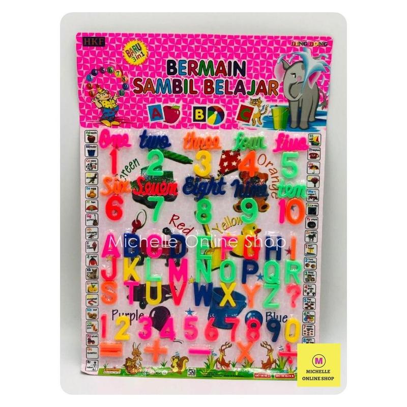 Mainan huruf alphabet abjab set - mainan angka - Shop | Tokopedia