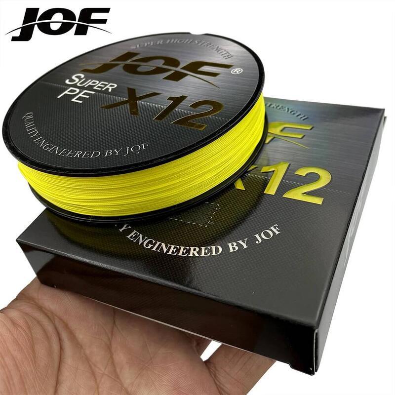 JOF 12 Strands Braid PE 300M Strong Abrasion Resistance Multifilament ...