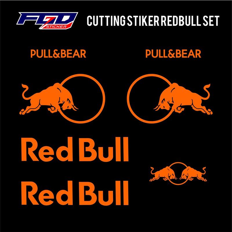 stiker Red Bull, helm full face, 1 set, cutting stiker - Shop | Tokopedia
