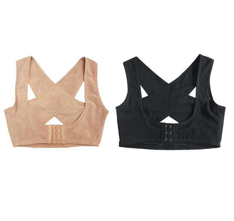 Adjustable Women Elastic Back Support Belt Chest Posture Corrector ...
