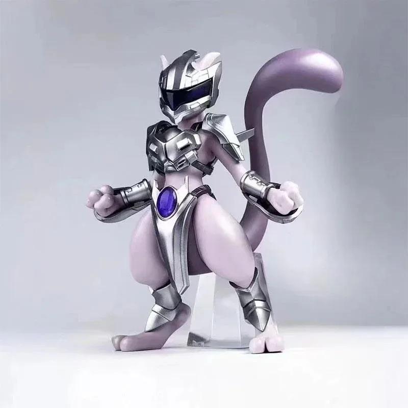 11cm Pokemon Figure Mewtwo Anime Figure Steel Mewtwo cool Figurine ...