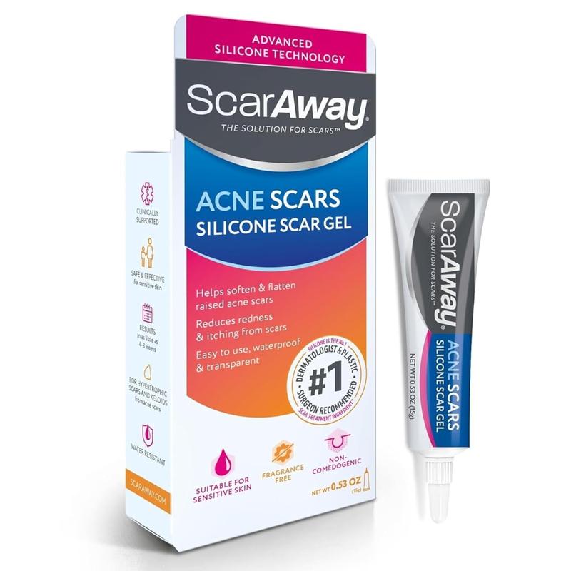 Acne Scar Treatment, Clear Silicone Scar Gel, 100% Medical-Grade, Helps ...