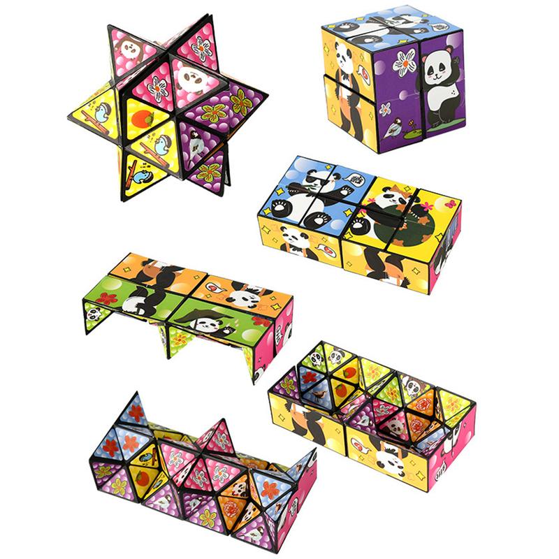Hight Quality Panda Infinite Magic Cube Geometric Folding Decompress ...