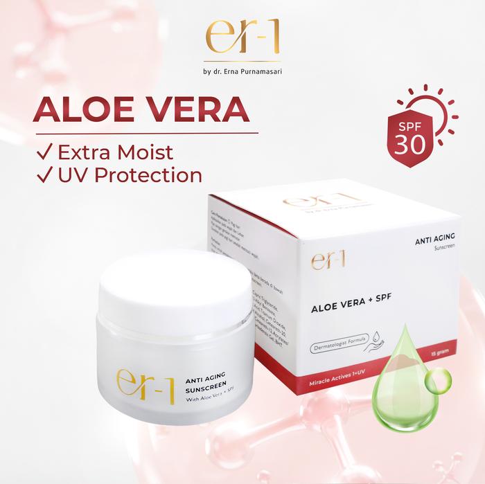Promo er-1 by dr. Erna Anti Aging Sunscreen with Aloe Vera + SPF ...