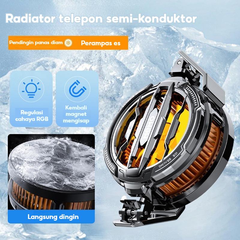 CX07 Cooler Magnet & Clip 2-in-1 Pendingin HP dengan Lampu RGB Ciamik ...