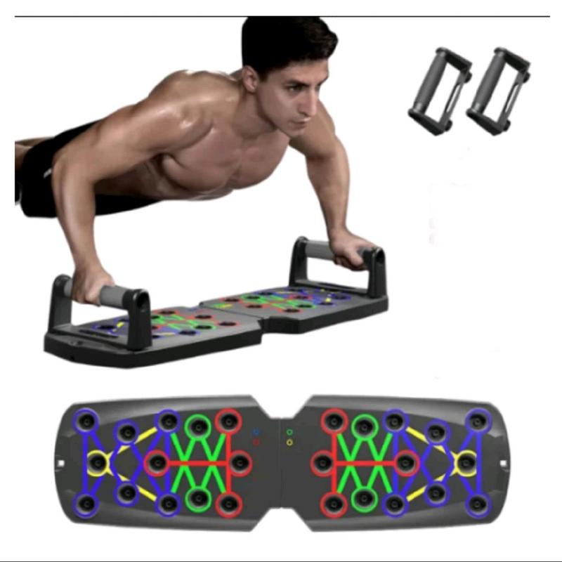 monster folding push up board papan alat bantu fitnes training latihan ...