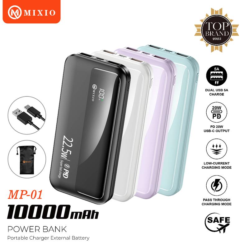 MIXIO MP-01 22.5W 10000Mah Macaron Pobank Slim Fast Charging - Shop ...
