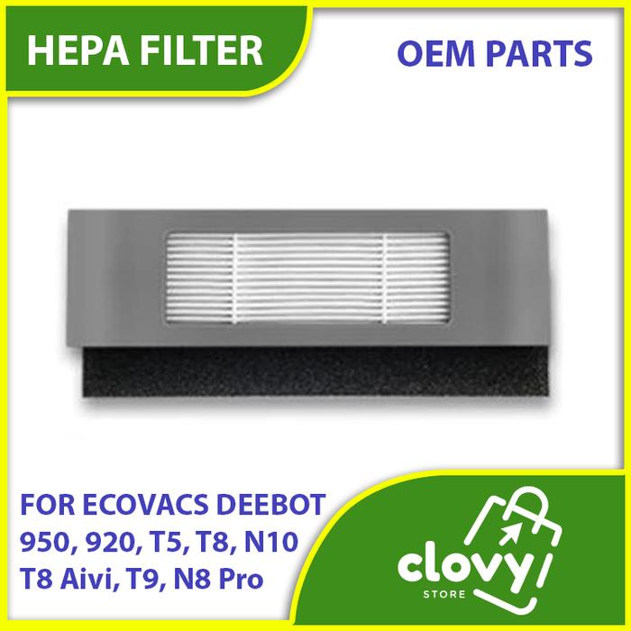 Jual Hepa Filter Ecovacs Deebot T5, T8, T8 Aivi, T9, N8 Pro, N10, 950 ...