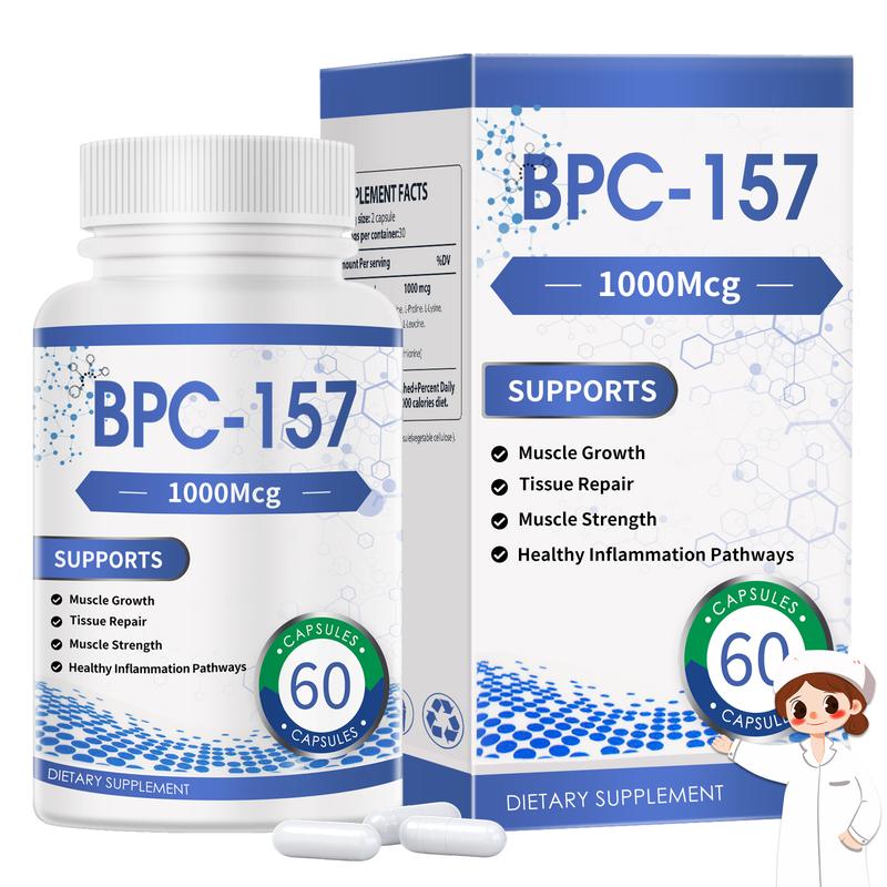BPC 157 Peptide Capsules, BPC-157 Pro, 1000mcg, Gluten Free Supplement ...