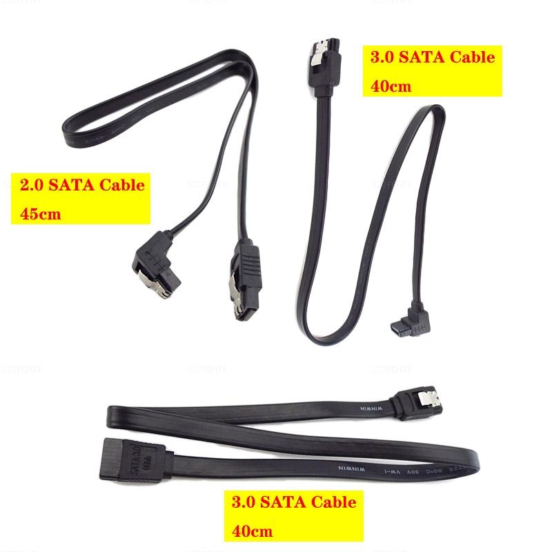Kabel Cakera Keras SATA, Sudut 90 Darjah, Serasi Pemacu 2.0 dan ...