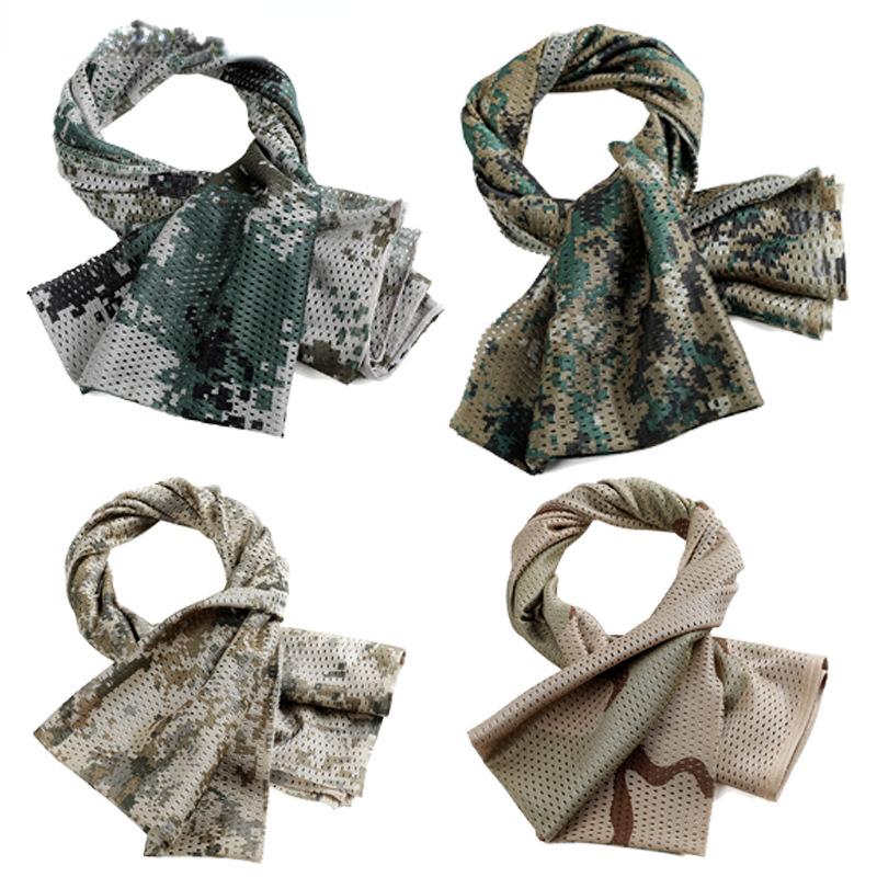 Tactical Scarf Camouflage Mesh Neck Scarf Sniper Face Scarf Veil ...