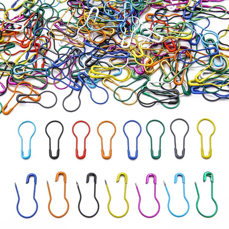 100pcs Colorful Gourd Pin Knitting Crochet Locking Stitch Marker ...