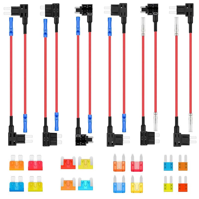 4 Types 12V Car Add a Circuit Fuse Tap Kit 12 Volt Low Profile - TikTok ...