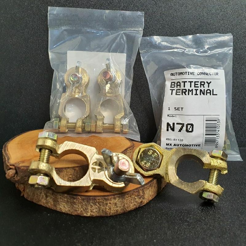 Klem Kepala Aki Kuningan Tebal N70 Besar N100 N120 N200 Battery - Shop ...