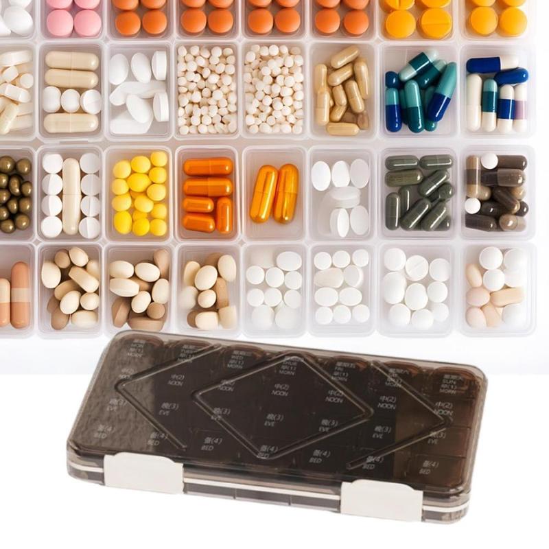 Pill Organizer Travel Daily Pill Holder Pill Case for Office - TikTok ...