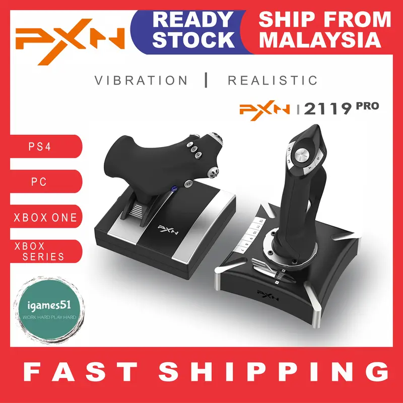 STIK PENERBANGAN PXN 2119 PRO FLIGHT STICK WITH VIBRATION SIMULATION ...