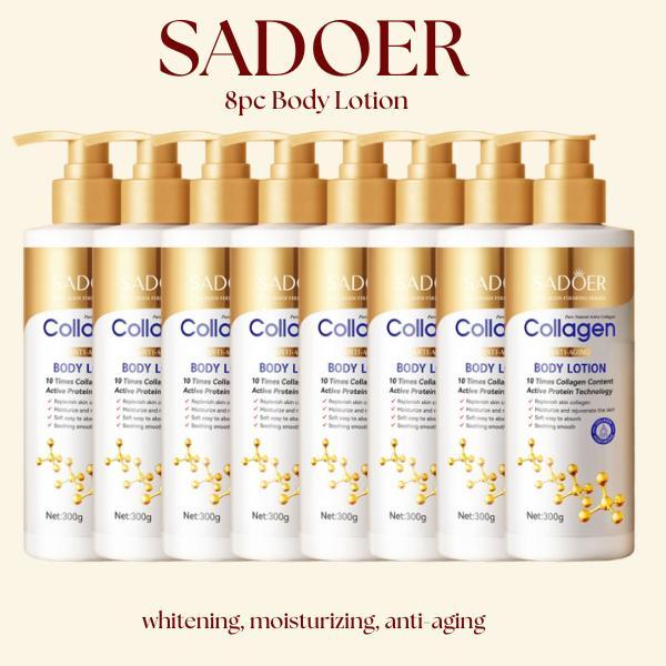 8pcs Sets of 300ml SADOER Collagen Whitening Moisturzing Bod - TikTok Shop Philippines