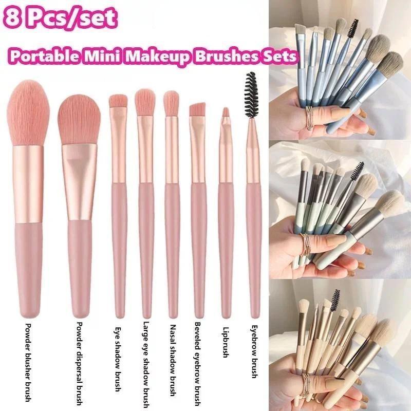 COD 8PCS/SET MAKEUP BRUSH SET /FACE EYESHADOW BRUSH / FOUNDATION ...