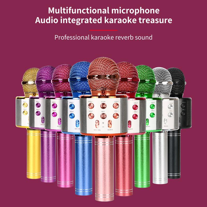 WS858 Bluetooth-compatible Microphone Surround Sound Effect Noise ...