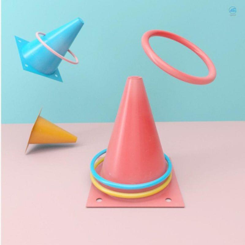 [AnD] Mainan Lempar Cincin Kerucut Cone Ring Target 4 Cone 8 Ring ...