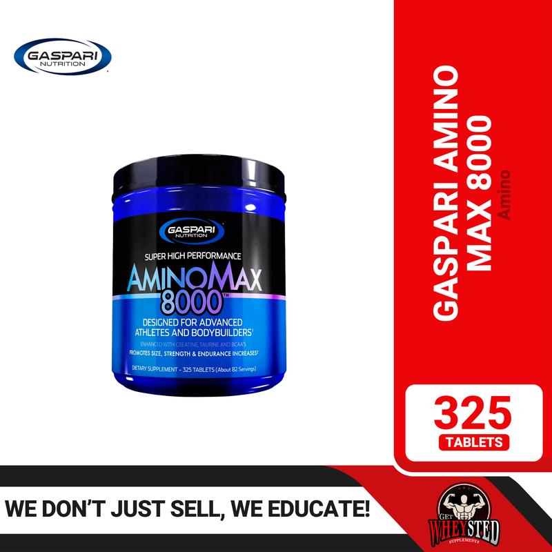 GASPARI NUTRITION AMINOMAX 8000 325 TABLETS - TikTok Shop Philippines