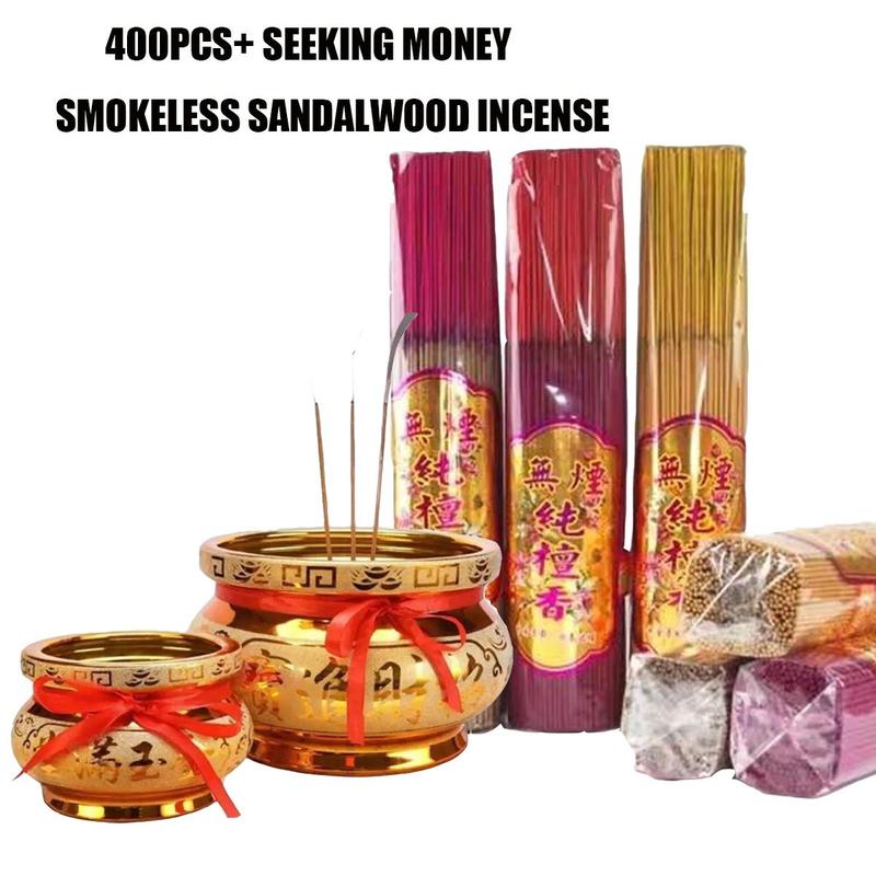 400PCS/185pcs Seeking Money Smokeless Sandalwood Incense Stick - TikTok ...