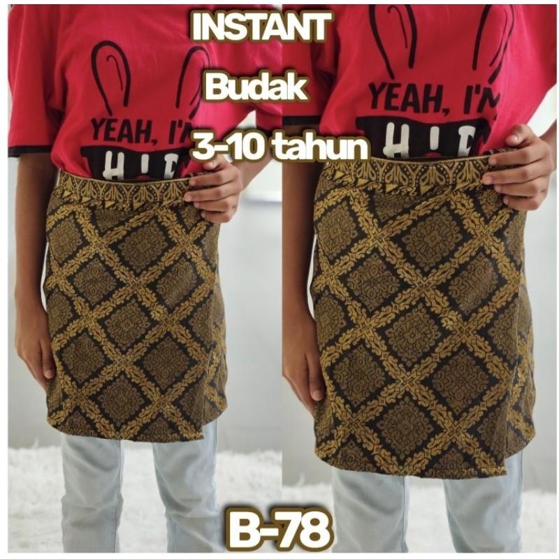 Instant Sampin Kanak2 samping budak sampin sedondon Songket Tenun Manik ...