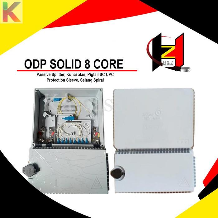 Promo ODP Solid 8 Core FIBER TEKNO / Odp 8 Core Solid / Lengkap Dengan ...