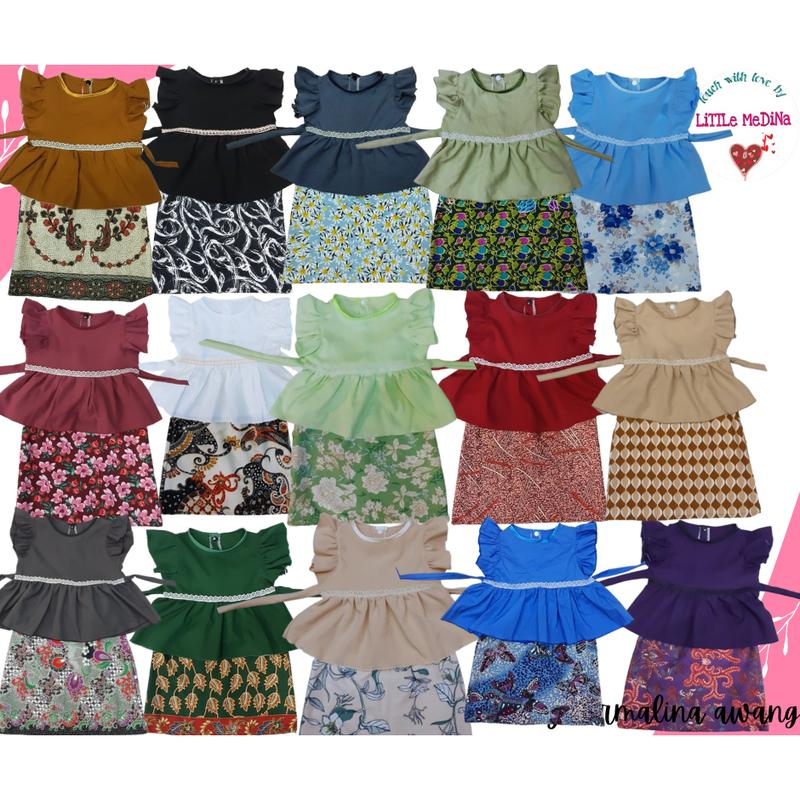 Baju Kurung Bayi Peplum Murah - Little Medina - TikTok Shop Malaysia