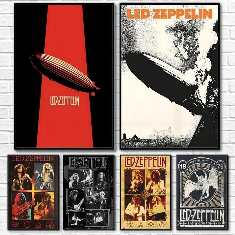 Singer L-led Z-Zeppelin retro art poster for home decoration - TikTok ...